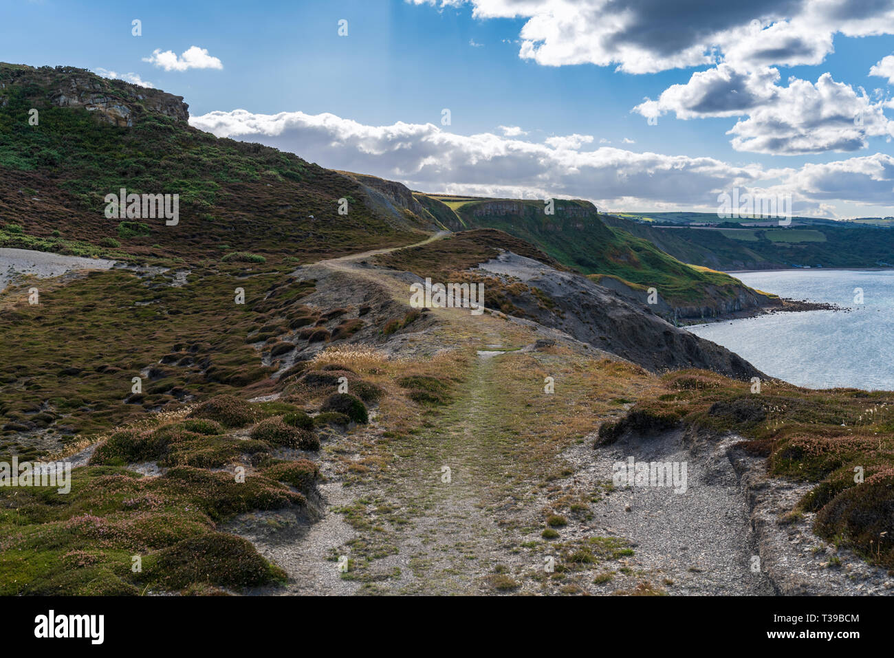 North Sea Coast in North Yorkshire, England, UK - seen from the former ...
