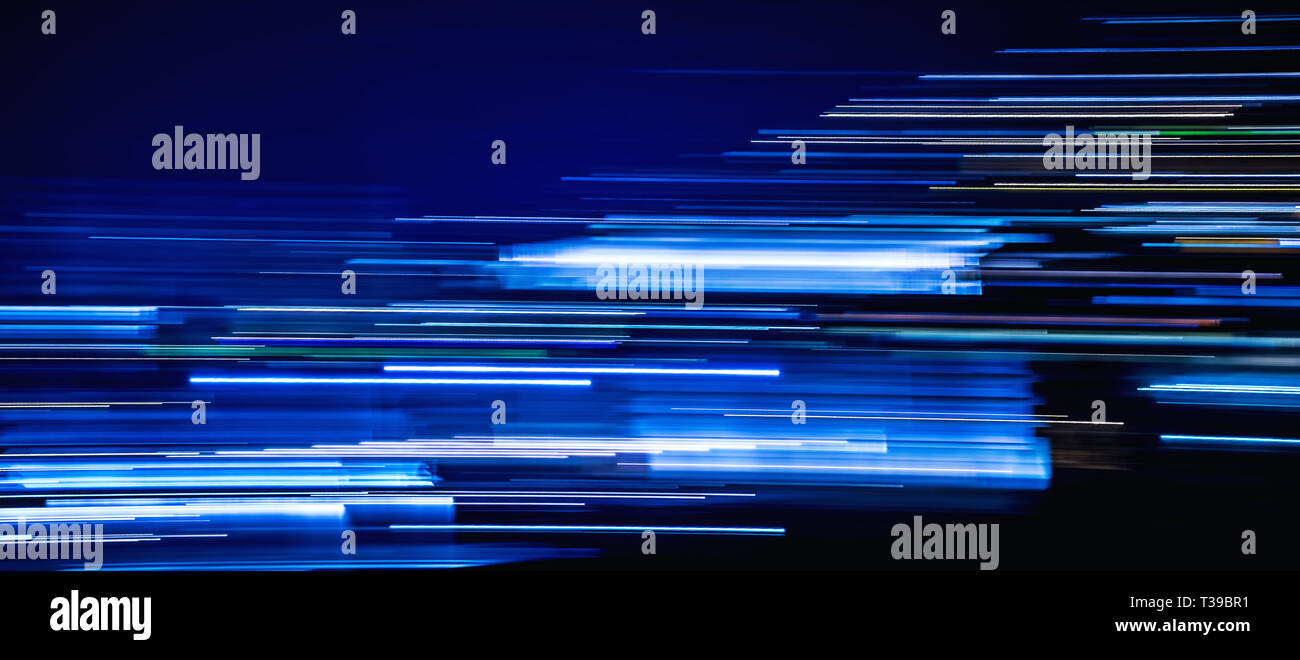 blue light trails timeline cover Stock Photo - Alamy