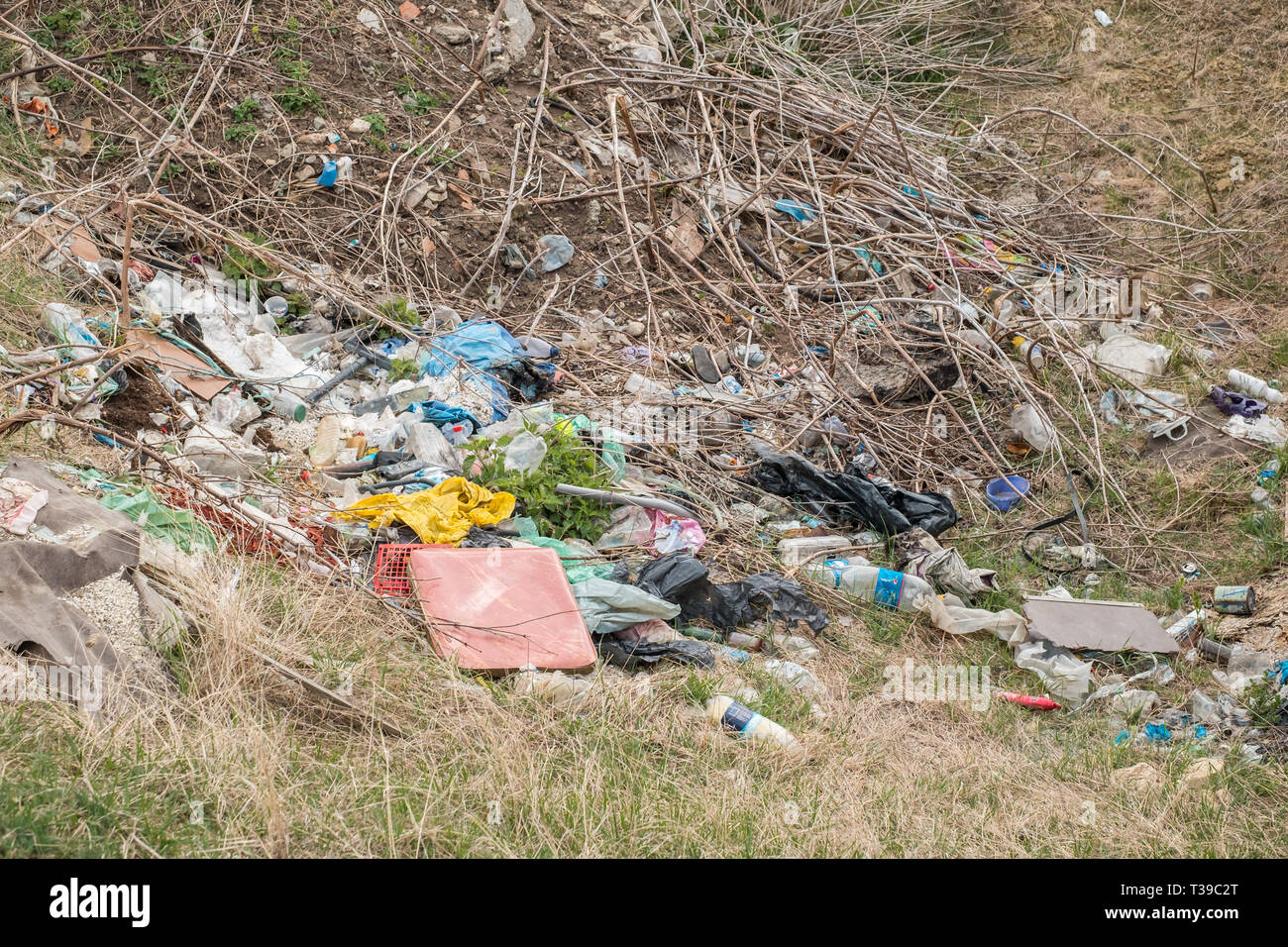 garbage pollution of the Environment Stock Photo - Alamy
