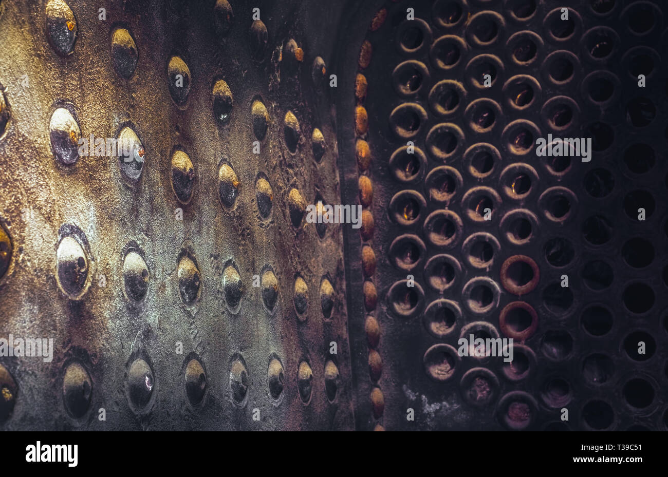 Inside the boiler of a steam locomotive Stock Photo - Alamy