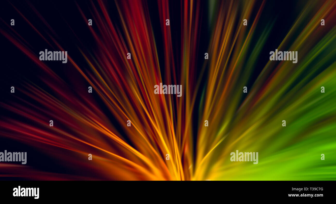 optical fiber network cable, radial blur effect Stock Photo - Alamy