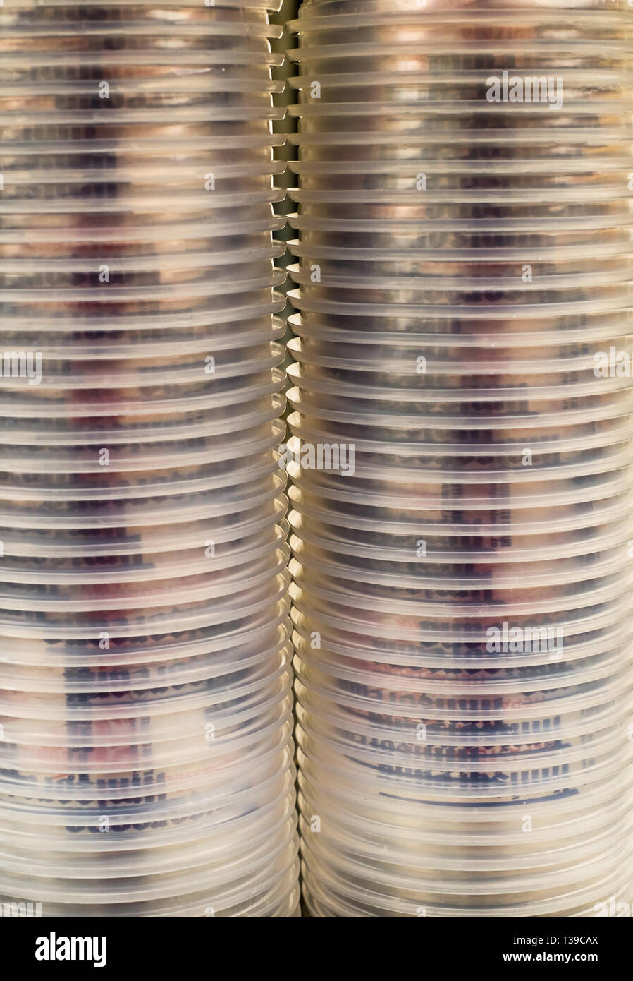 Stack of plastic glasses hi-res stock photography and images - Alamy