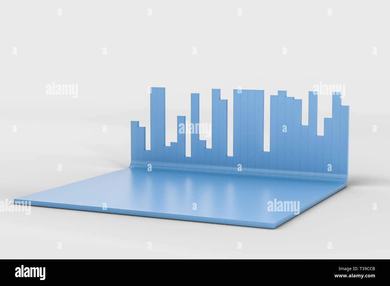 3d rendering, graph chart background, business graph, computer digital ...