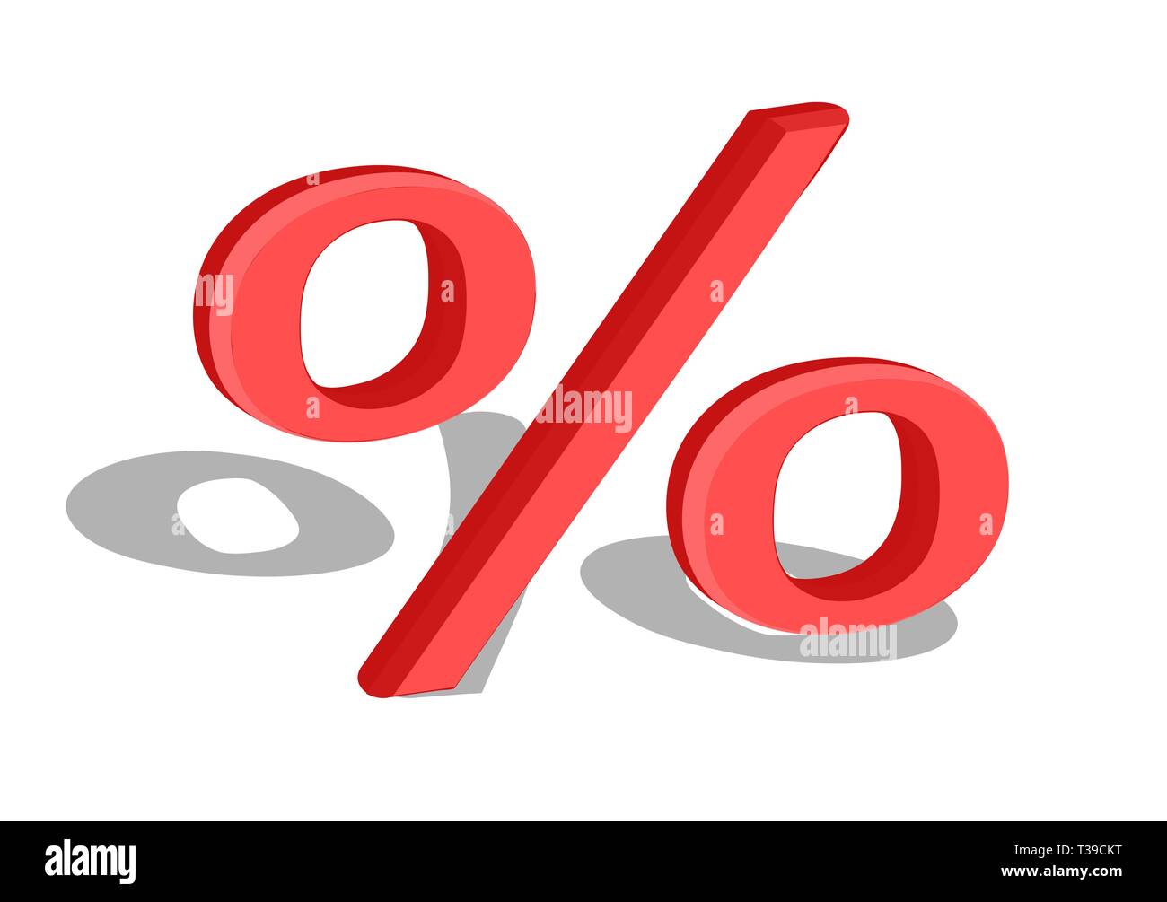 percentage sign isolated on a white background Stock Vector Image & Art ...