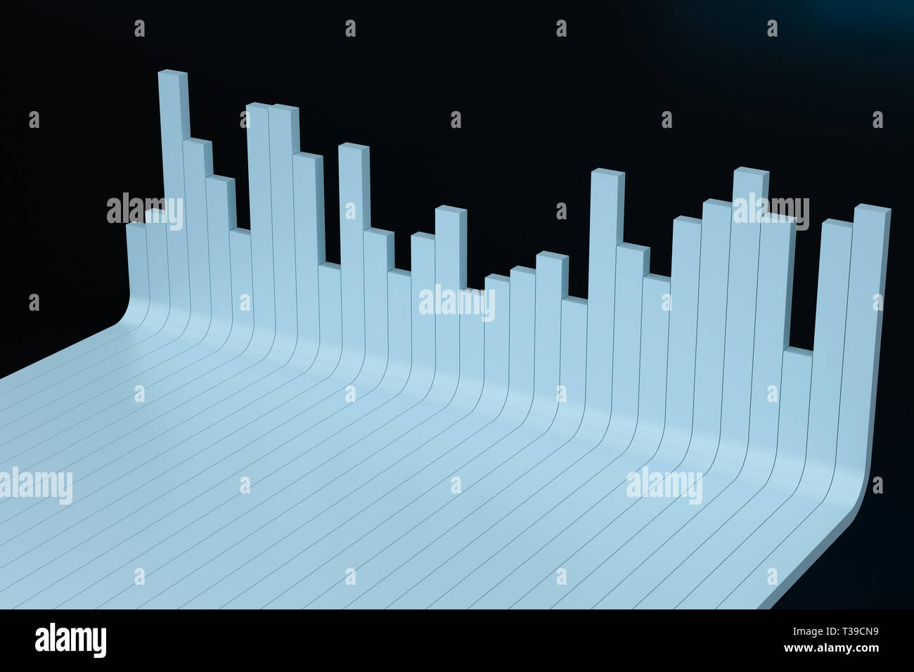 3d rendering, graph chart background, business graph, computer digital ...