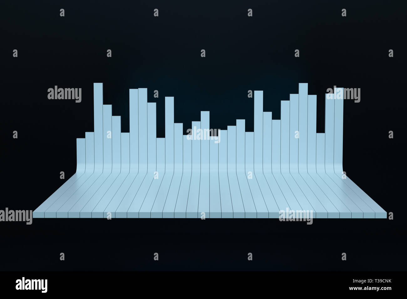 3d rendering, graph chart background, business graph, computer digital ...