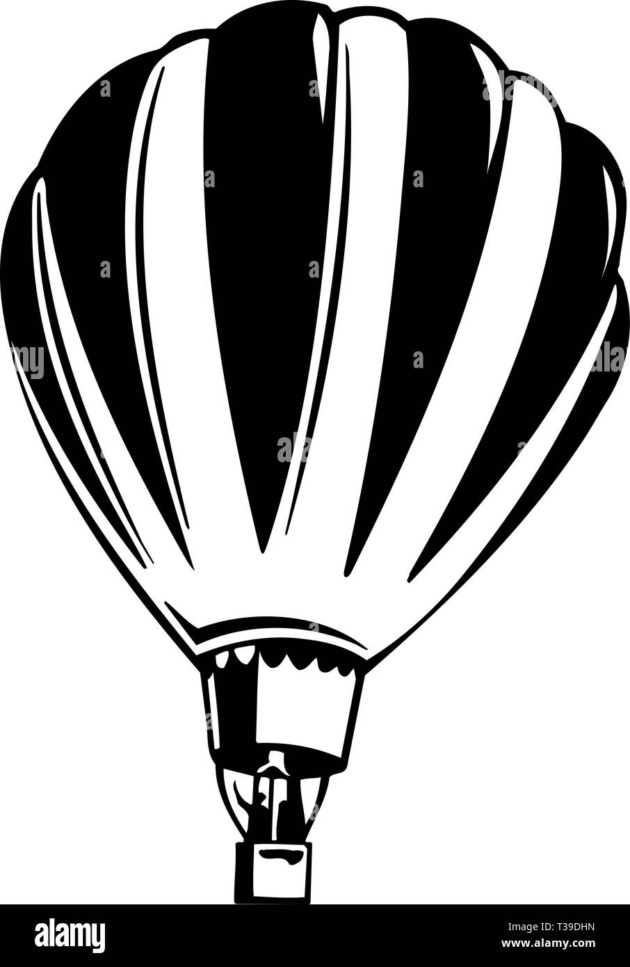 Hot Air Balloon Illustration Stock Vector Image & Art - Alamy