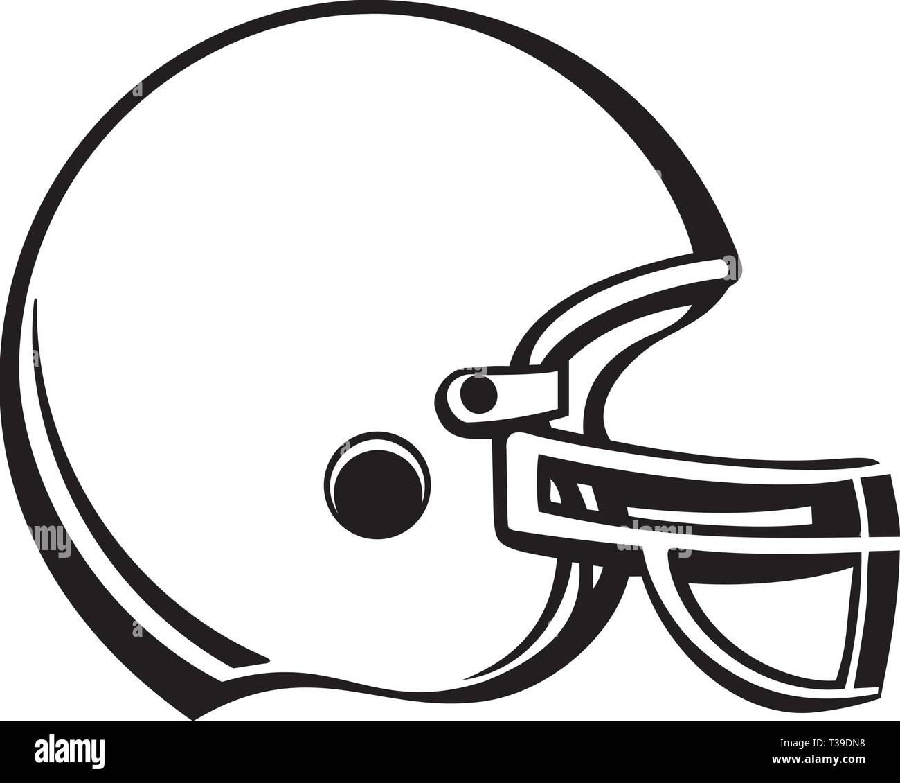 Football Helmet Illustration Stock Vector Image & Art - Alamy