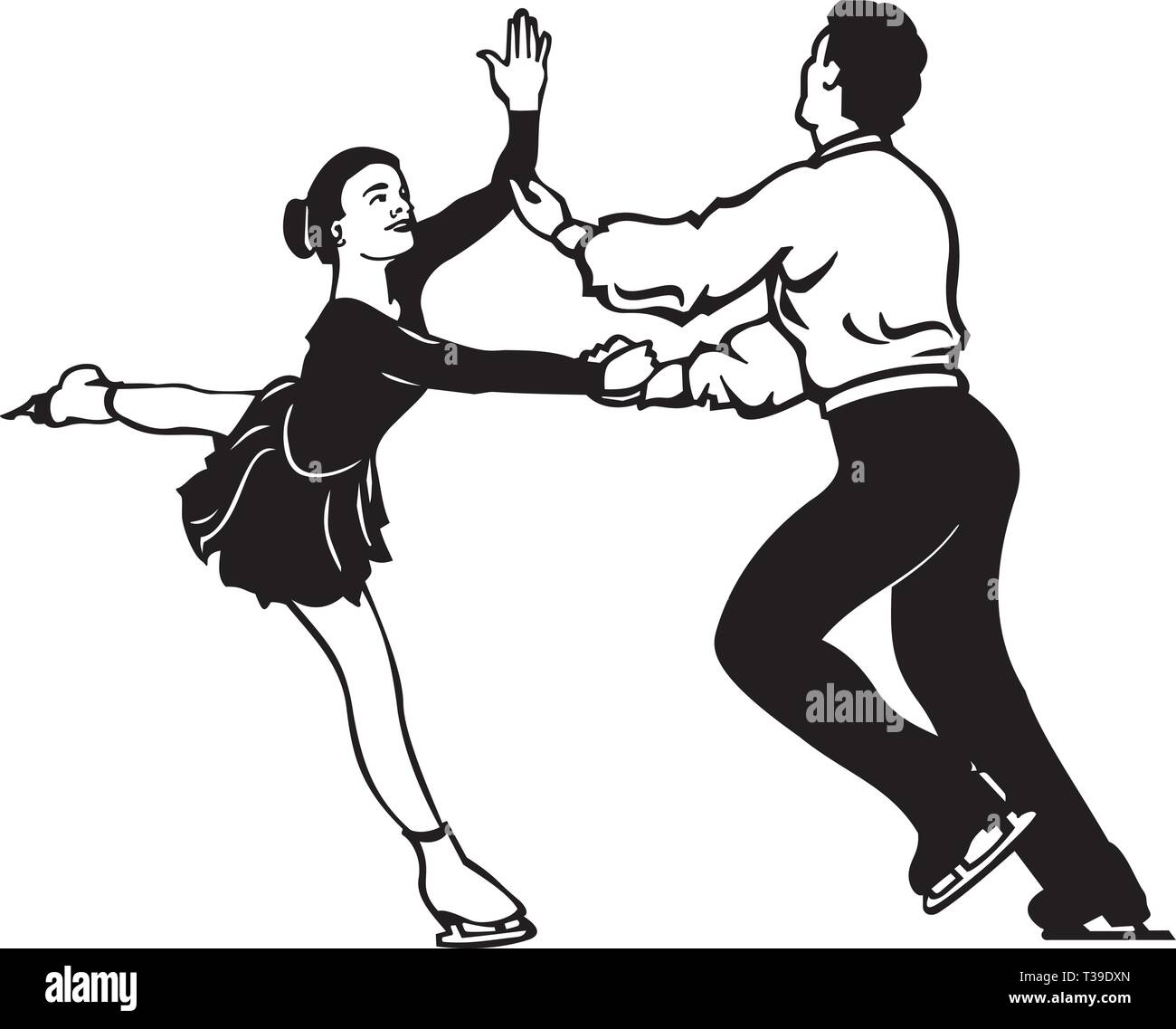 Dancing couple illustration hi-res stock photography and images - Alamy