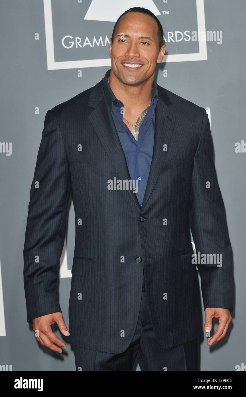 Dwayne Johnson- 51th Grammy Awards 2009 at the Staples center In Los ...