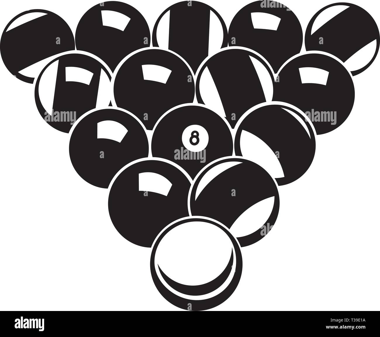 Pool Balls Illustration Stock Vector Image & Art - Alamy