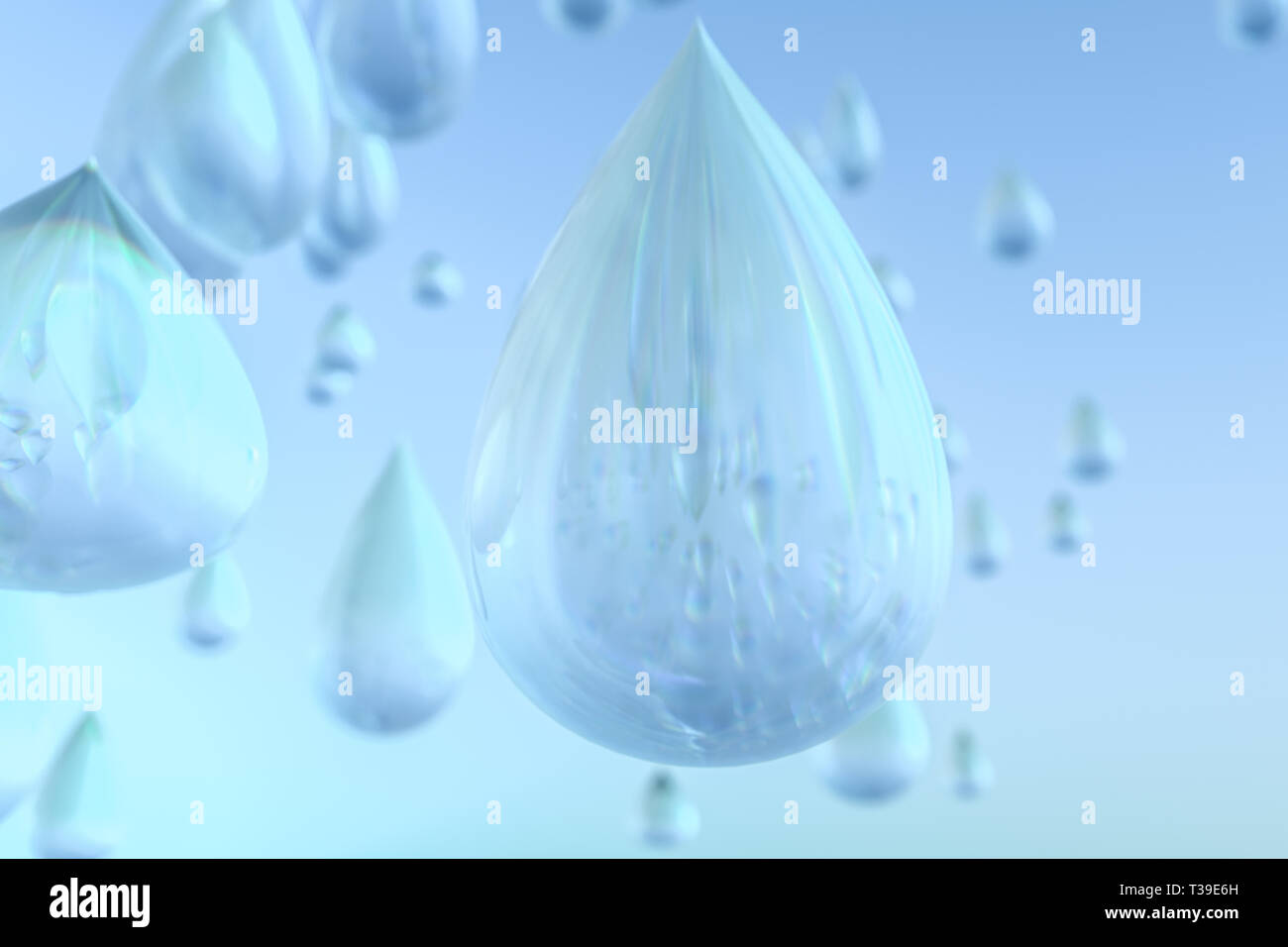 transparent dew background, 3d rendering, Computer digital drawing ...