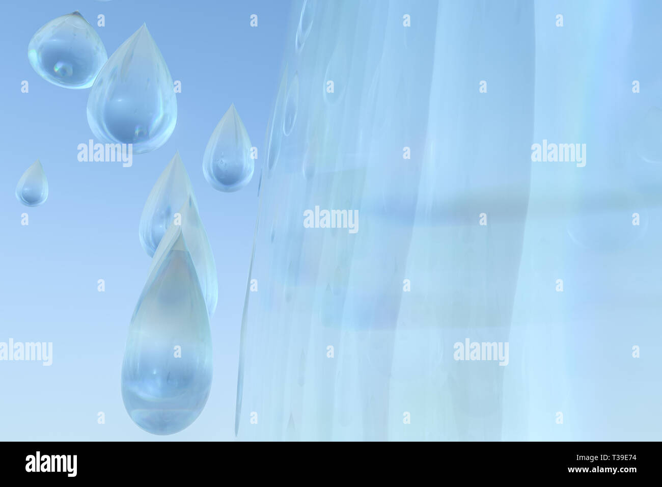 transparent dew background, 3d rendering, Computer digital drawing ...