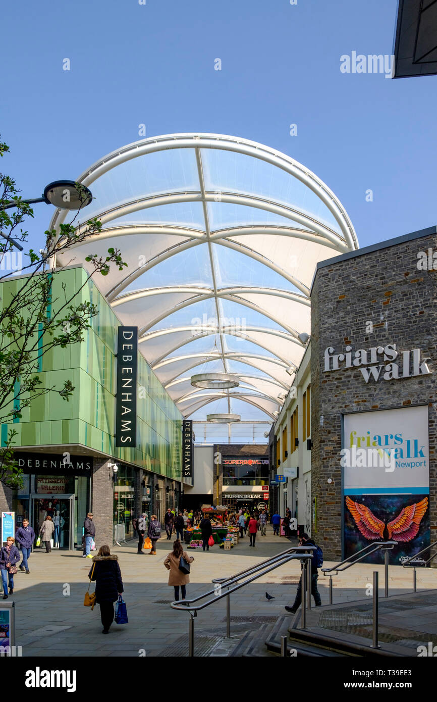 Around Newport Gwent Wales UK Friars Walk Shopping Mall Stock Photo - Alamy
