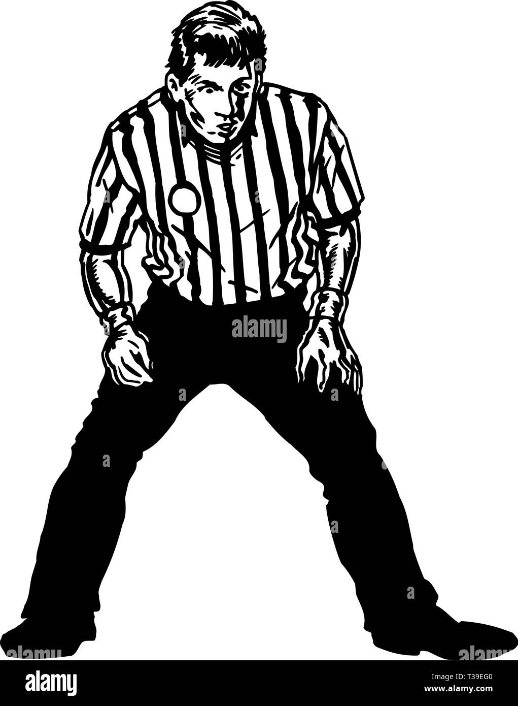 Sports referee Black and White Stock Photos & Images - Alamy