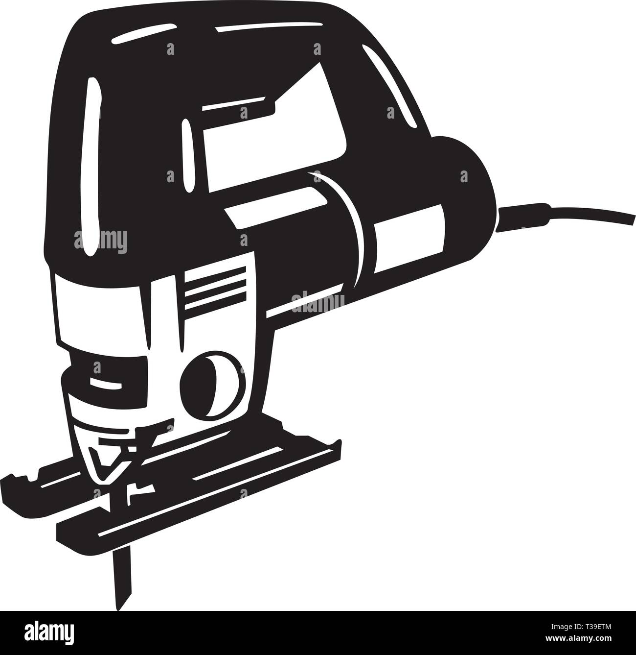 Saber Saw Illustration Stock Vector Image & Art - Alamy