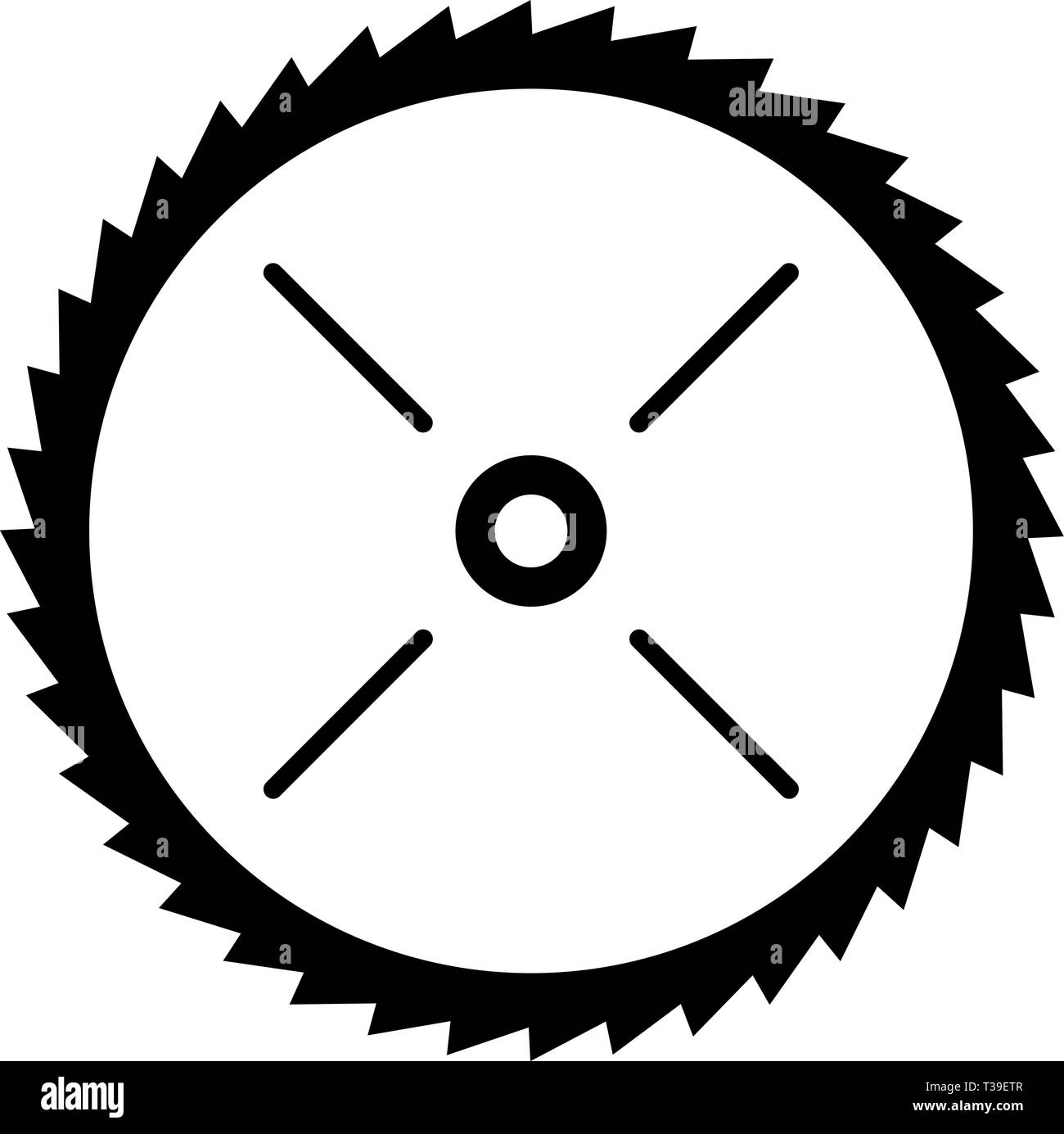 Saw Blade Illustration Stock Vector Image & Art - Alamy