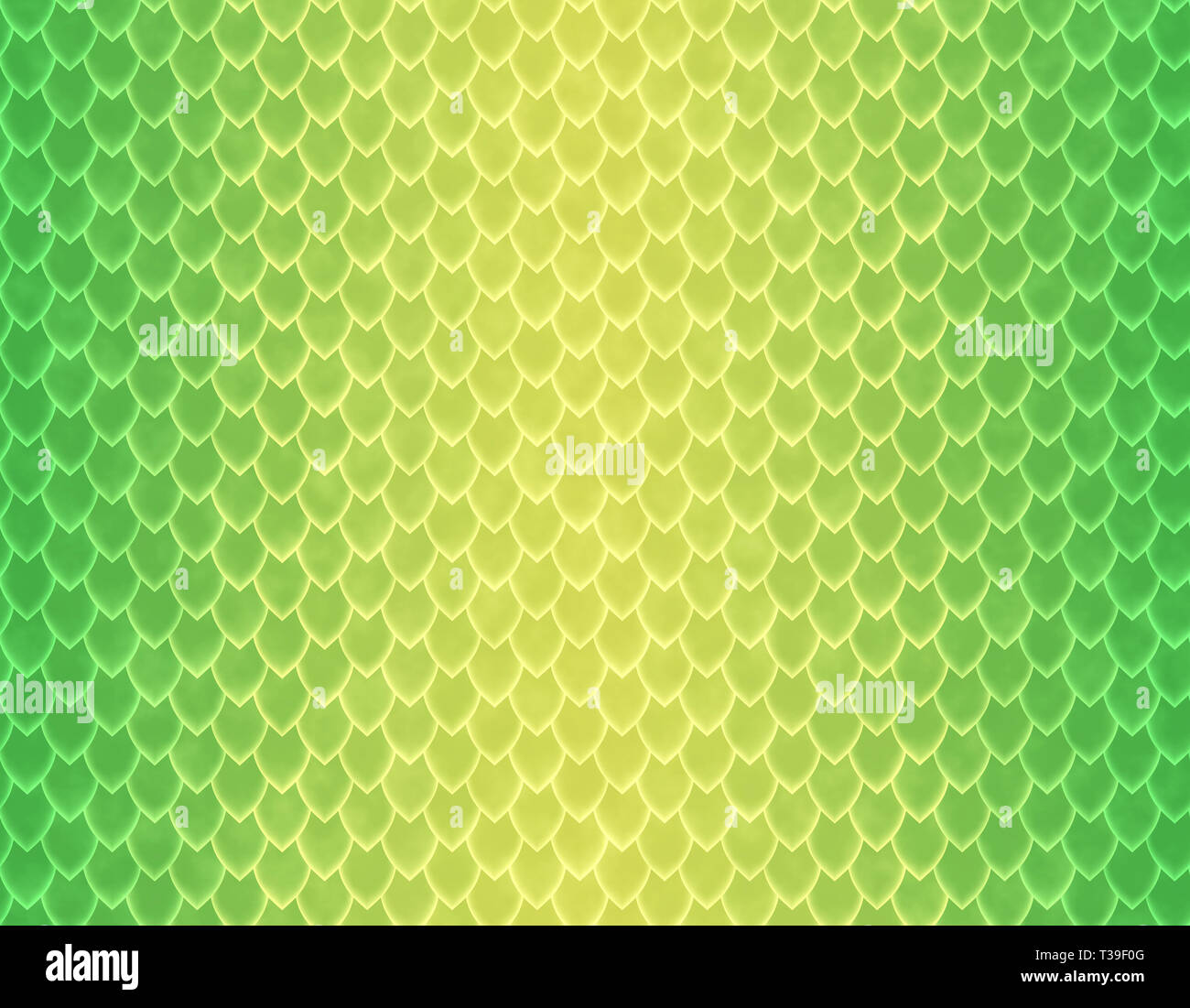 Green and yellow gradient snake skin seamless pattern, sharp scale ...