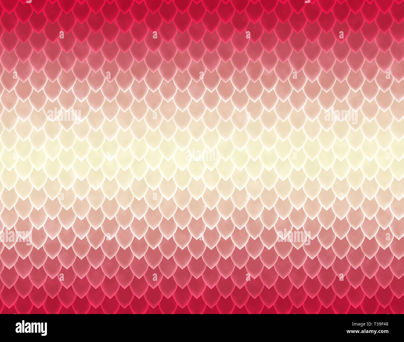 Red and white gradient snake skin seamless pattern, sharp scale Stock ...
