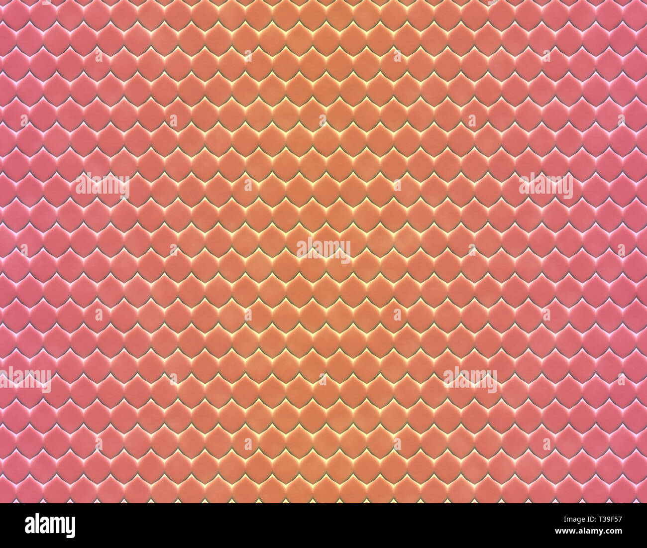 Pink and orange gradient snake skin seamless pattern, flat scale Stock ...