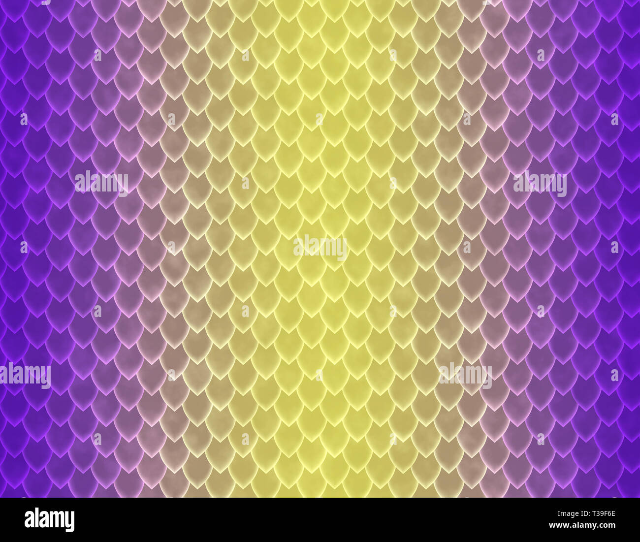 Violet and yellow gradient snake skin seamless pattern, sharp scale ...