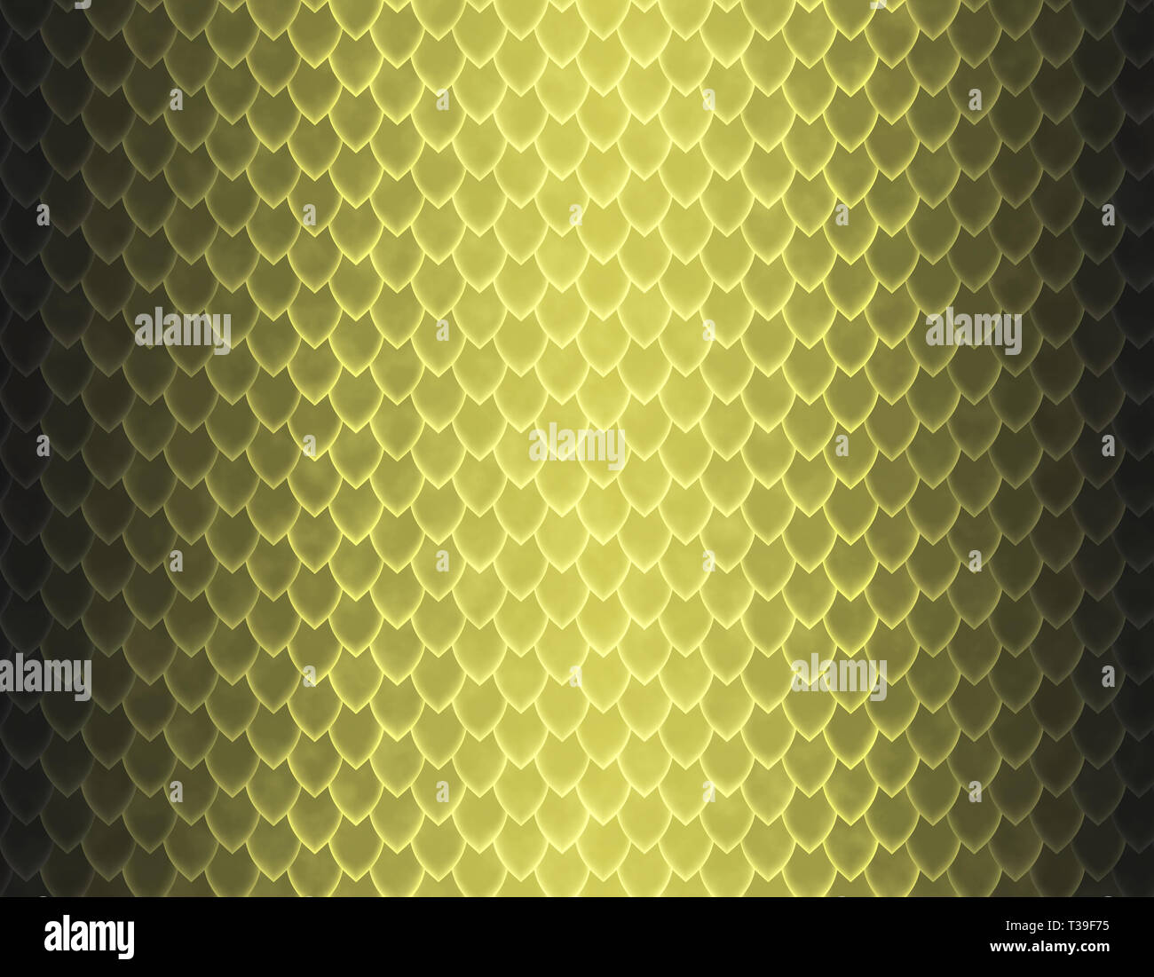 Metallic yellow and brown gradient snake skin seamless pattern, sharp ...