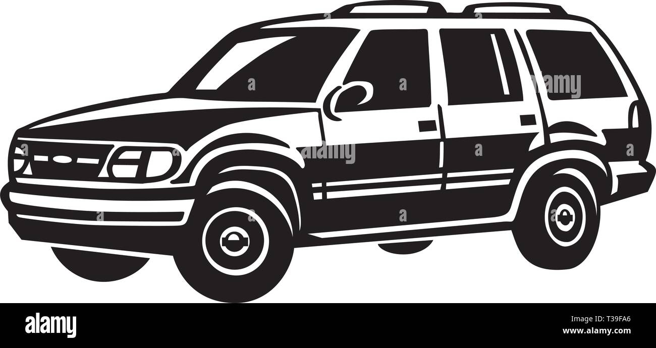 Sport utility vehicle, illustration Stock Vector Images - Alamy