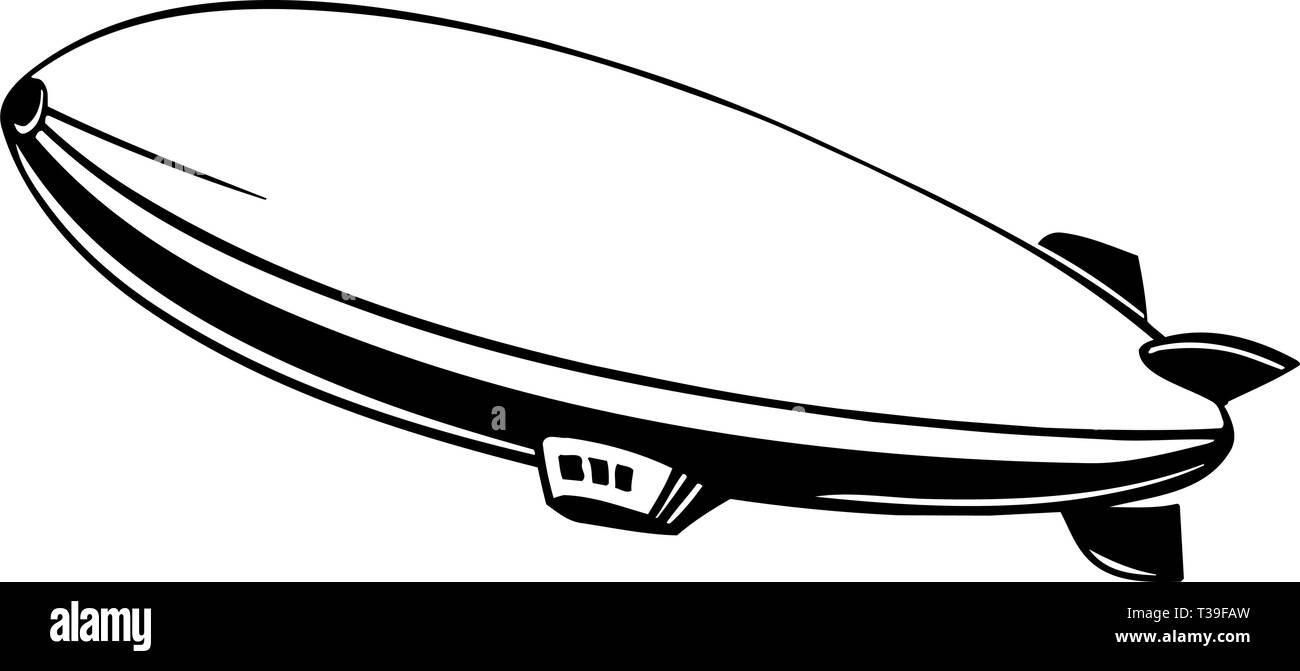 Blimp Illustration Stock Vector Image & Art - Alamy