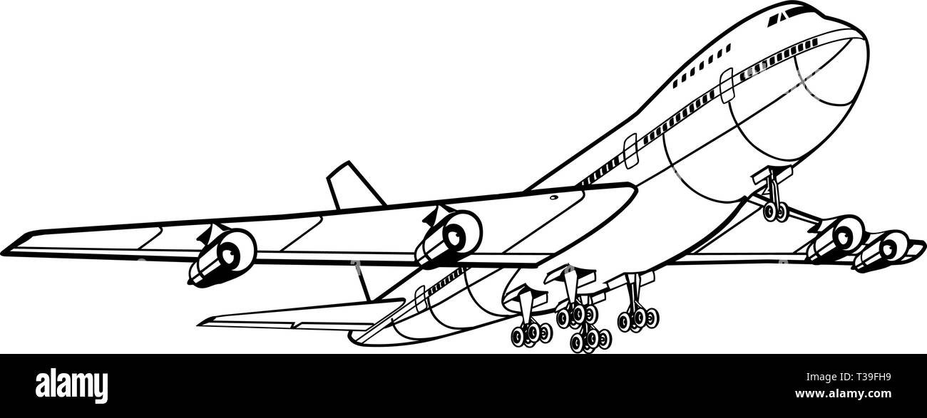 Jetliner airliner Stock Vector Images - Alamy