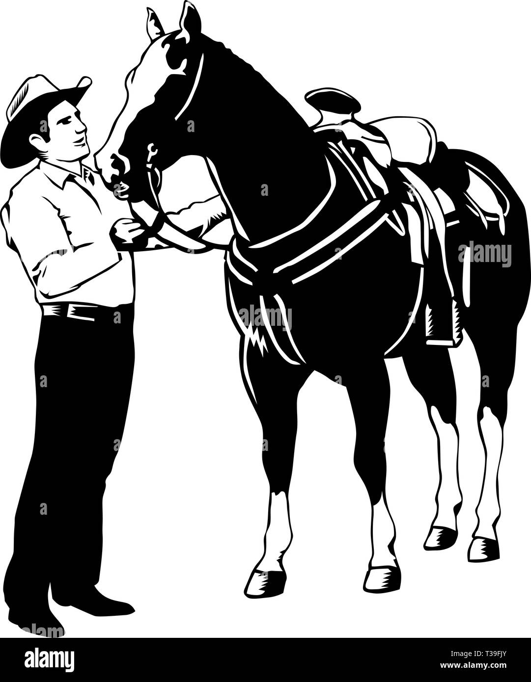 Western Horse Tack Drawings Western Horse Tack Stock Illustrations