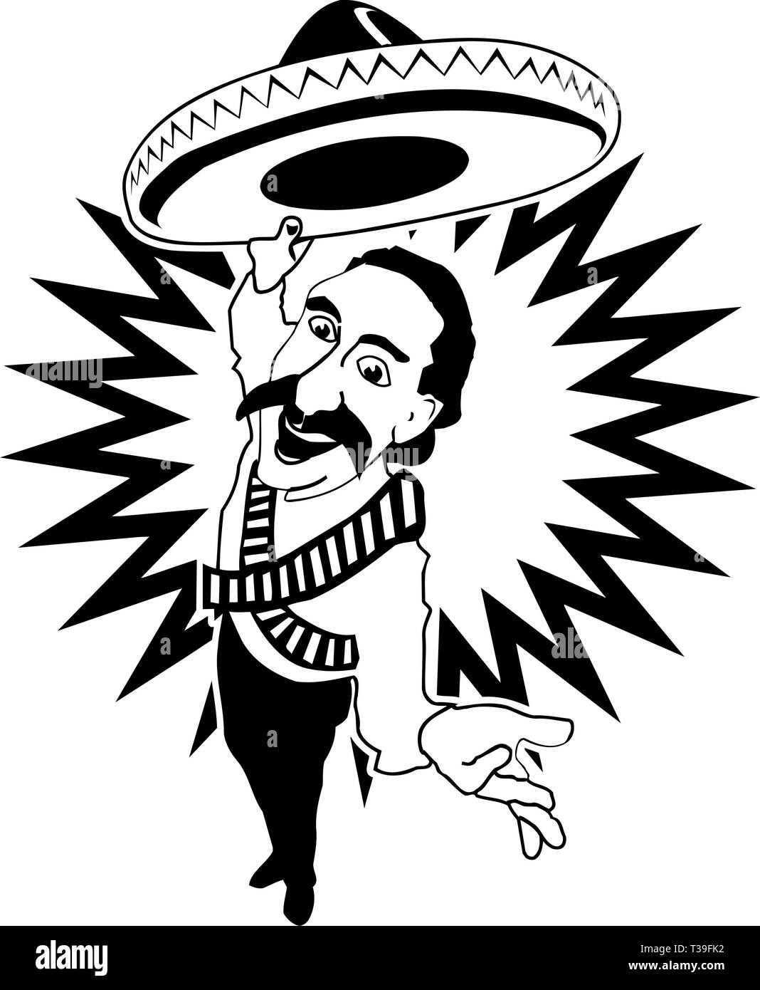 Mexican Rancher Vector Cartoon Illustration Stock Vector Image & Art ...