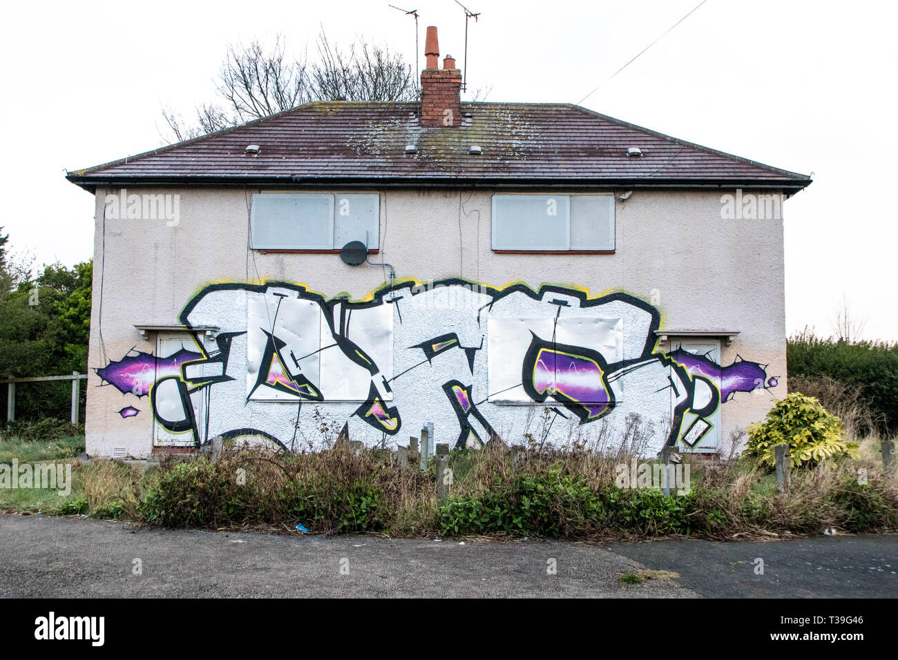 Urban Graffiti in Hull Stock Photo - Alamy