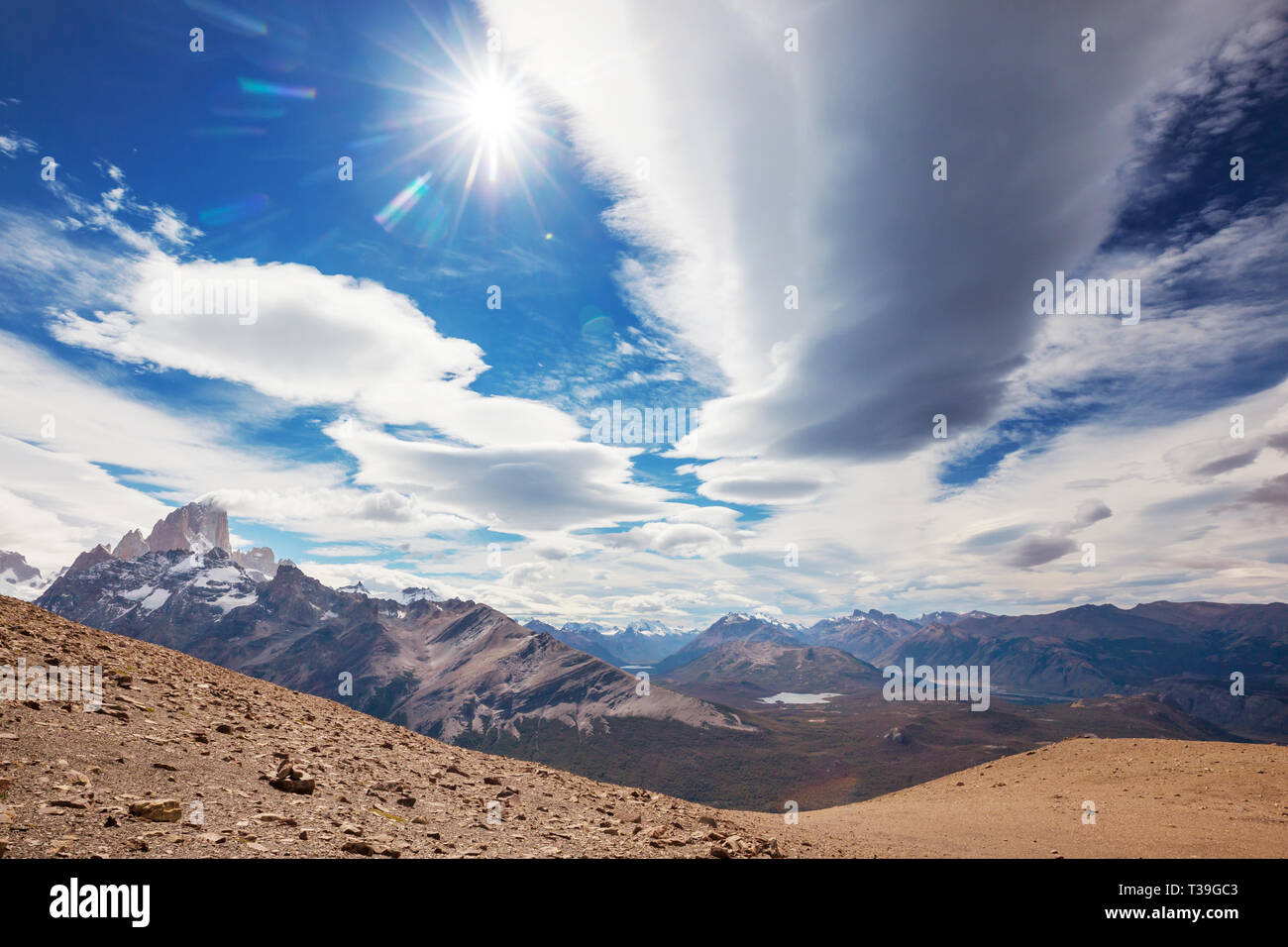 Patagonia landscapes in Southern Argentina Stock Photo - Alamy