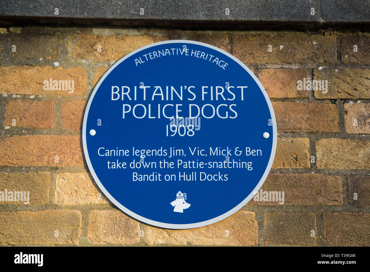 Yorkshire blue plaques hi-res stock photography and images - Alamy