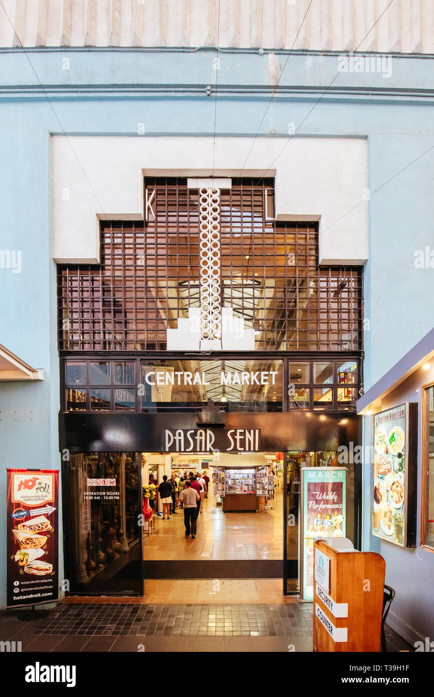 KUALA LUMPUR, MALAYSIA - March 20, 2019 : Founded in 1888, the Pasar ...