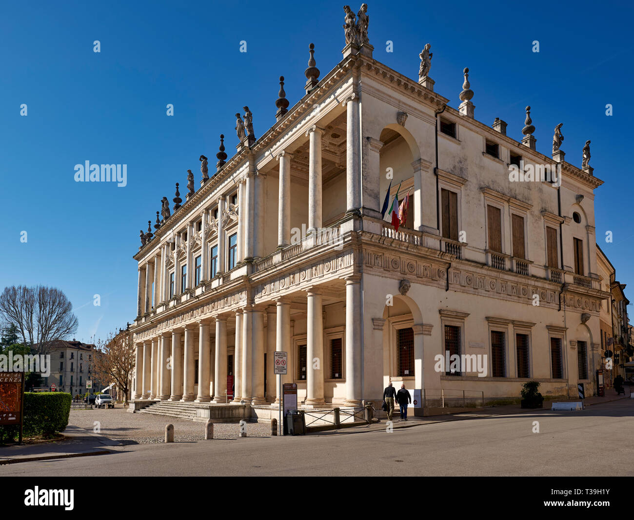 Vicenza, Veneto, Italy. The Palazzo Chiericati is a Renaissance palace ...