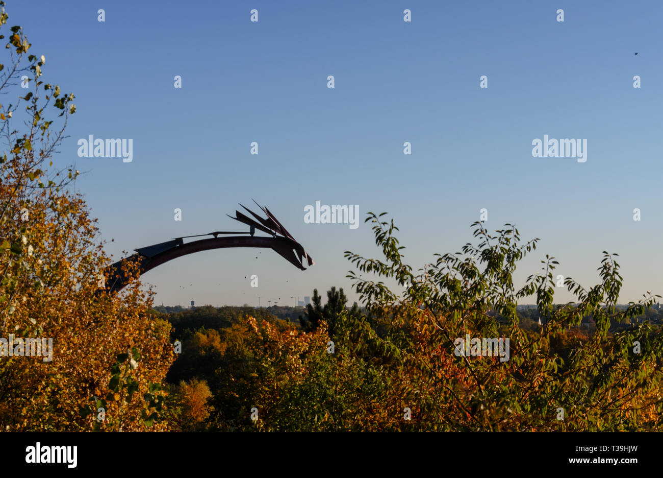 dragon between trees in germany Stock Photo - Alamy
