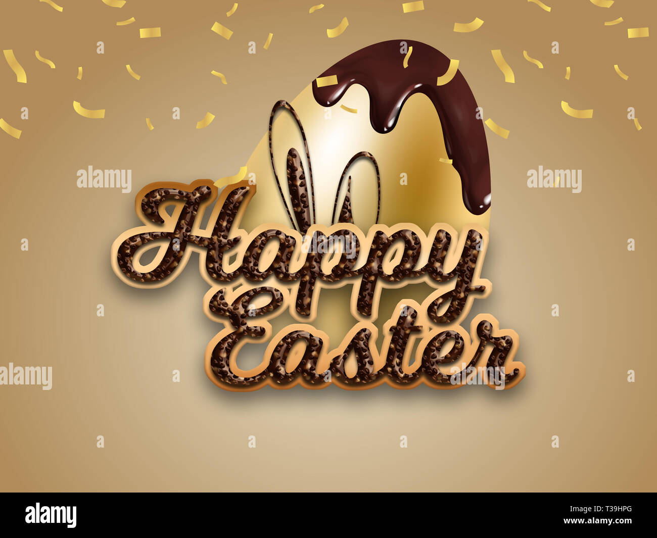 Happy Easter (Joyeuses Pâques) Greetings Stock Photo - Alamy