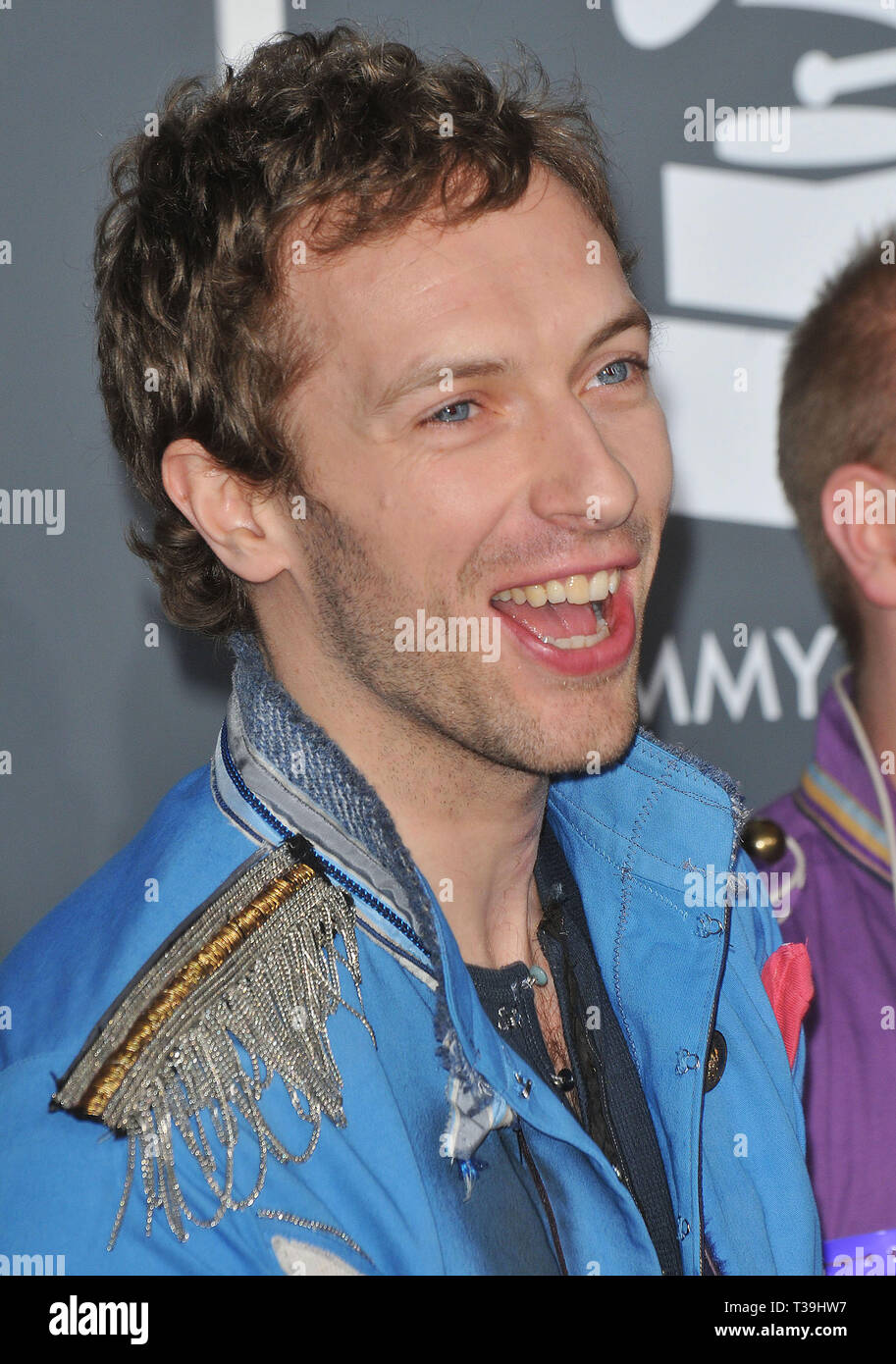 Chris Martin- 51th Grammy Awards 2009 at the Staples center In Los ...