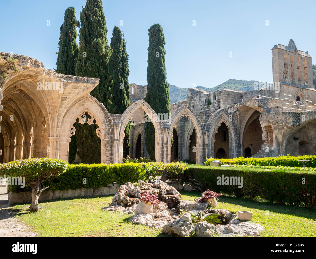 Bellapais Abbey ruins Stock Photo - Alamy