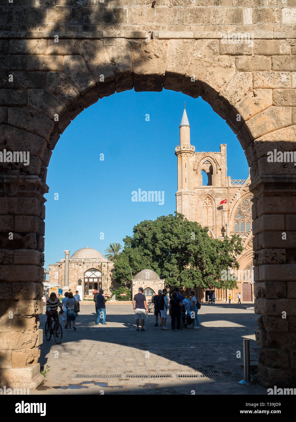 Lala Mustafa Pasha Mosque, Famagusta Stock Photo - Alamy
