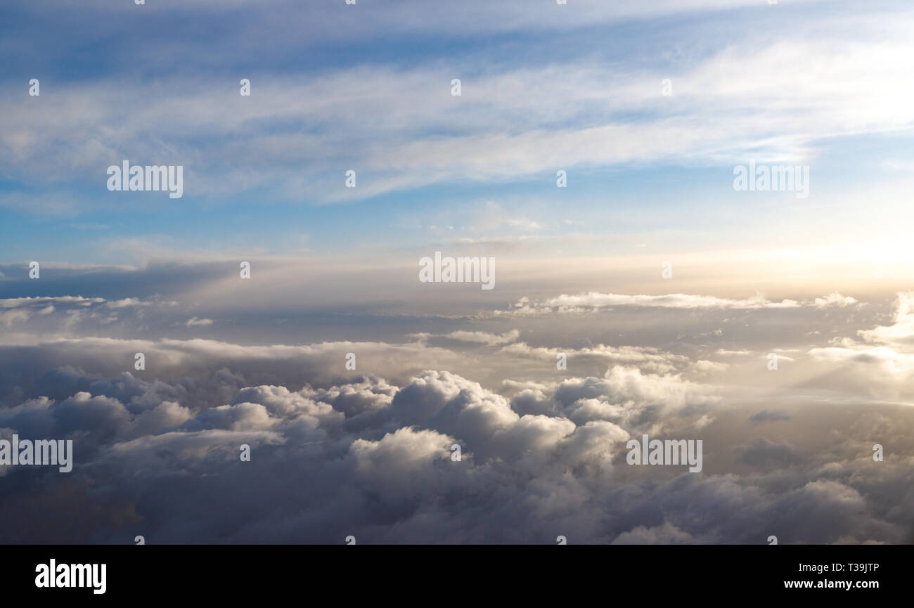 thunder storm from above with a blanket of clouds Stock Photo - Alamy