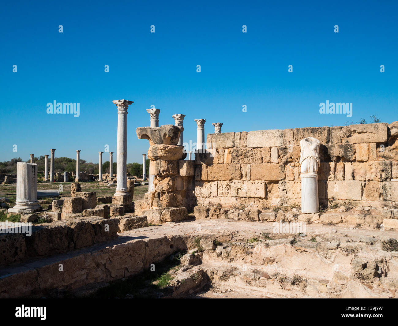 Ancient Salamis ruins Stock Photo - Alamy