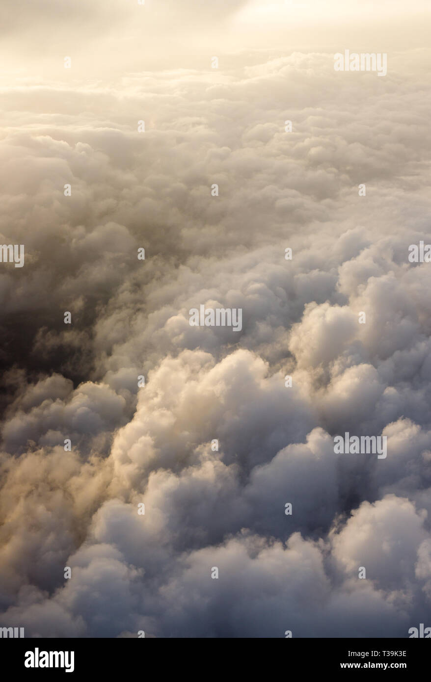 thunder storm from above with a blanket of clouds Stock Photo - Alamy