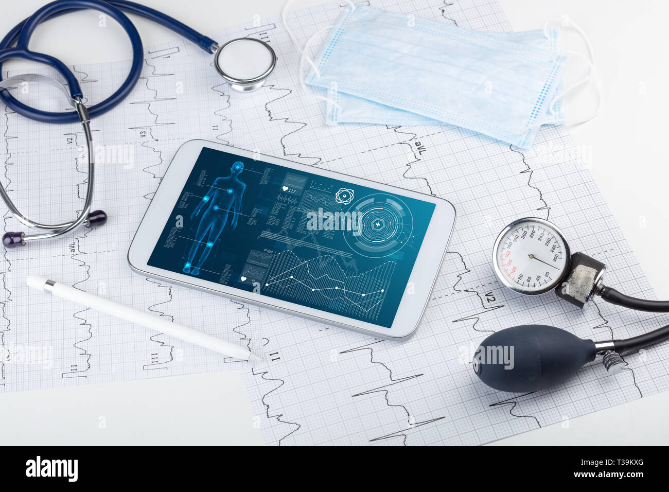 Medical full body screening software on tablet and healthcare devices ...