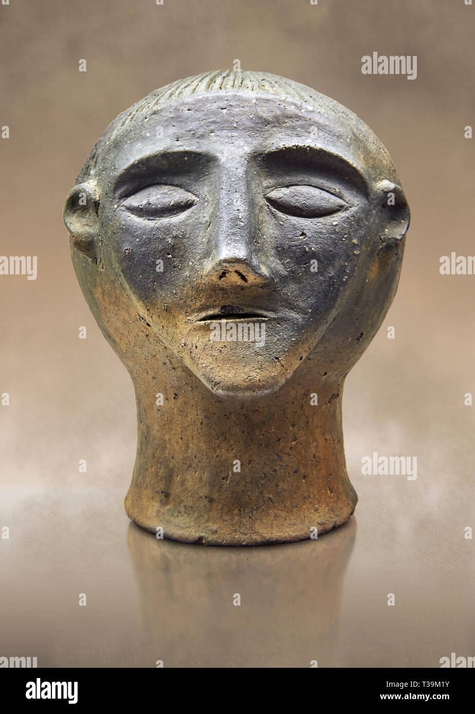 End of 7th to start of 6th century B.C Etruscan Canopo style vase used ...