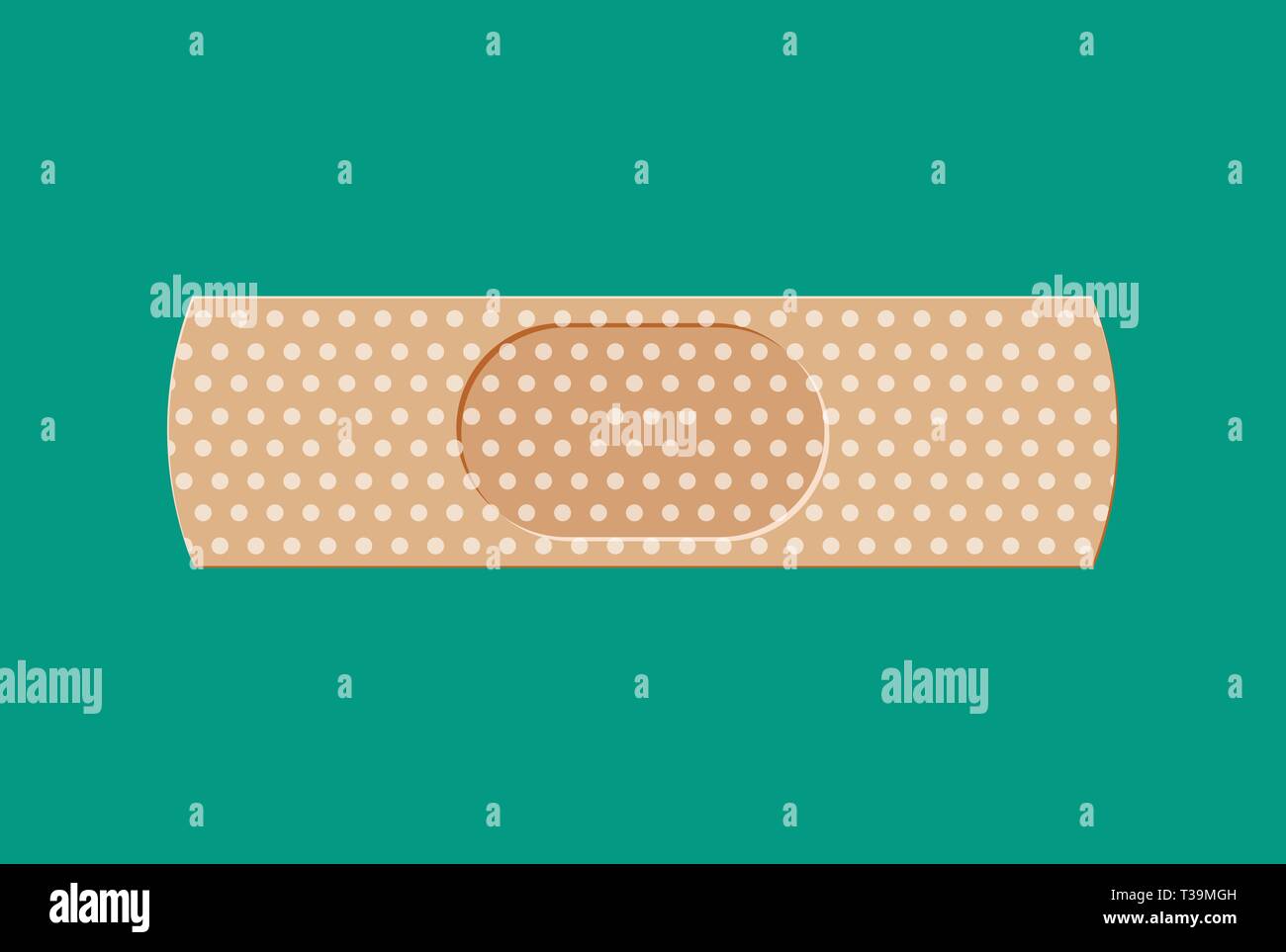 aid medical plaster. Vector illustration in flat style Stock Vector ...