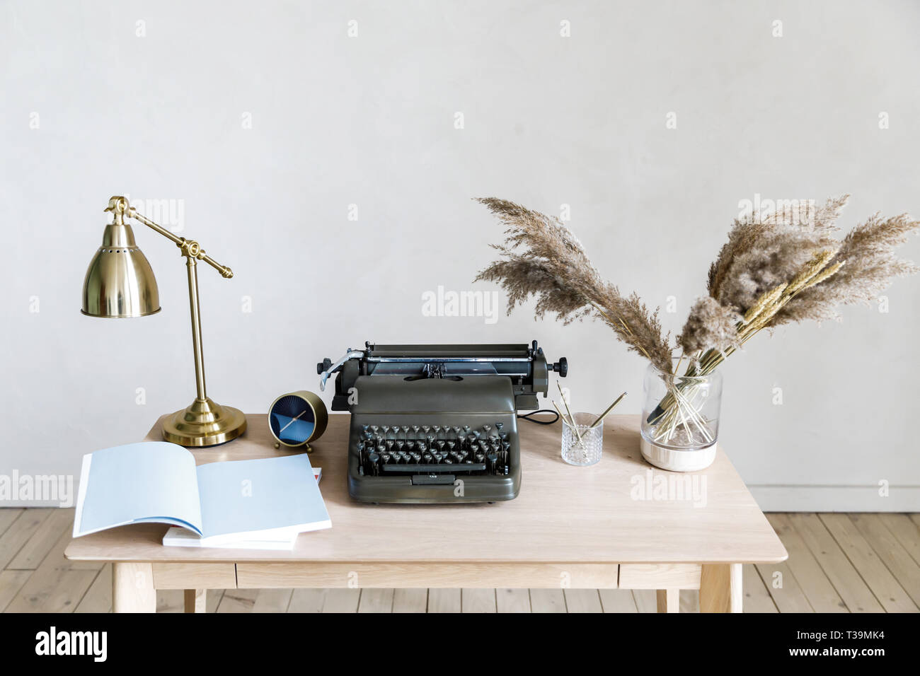 Front view picture of studio workplace Stock Photo - Alamy