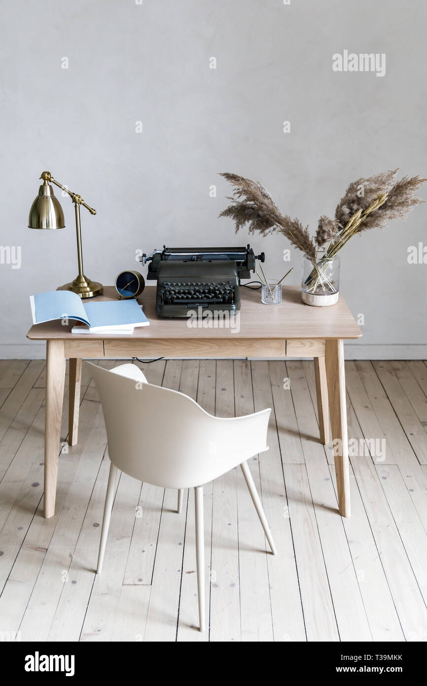 Front view picture of studio workplace Stock Photo - Alamy