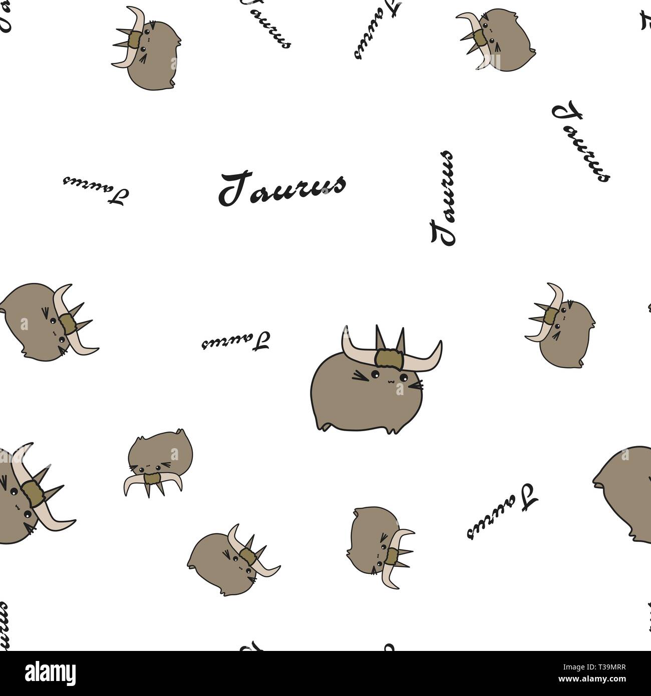 Horoscope taurus character bull animal hi-res stock photography and ...